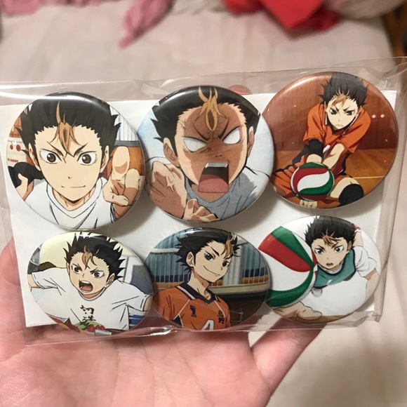 Hand Crafted | Jewelry | Haikyuu Yu Nishinoya Pinback Buttons | Poshmark
